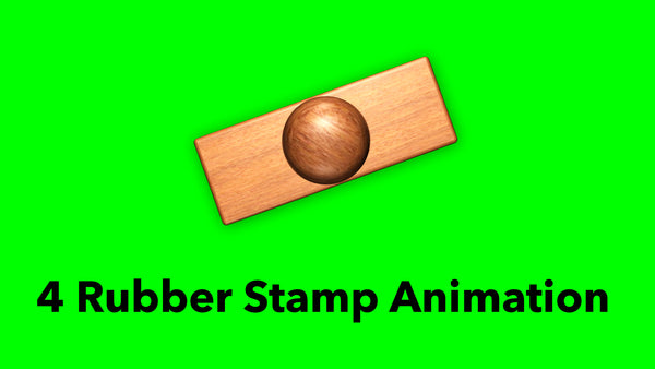 4 Rubber Stamp Animation Green screen Background Video – Motionisland