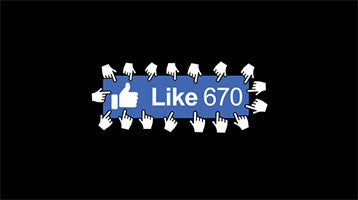 Facebook Like box with cursor click Animation – Motionisland